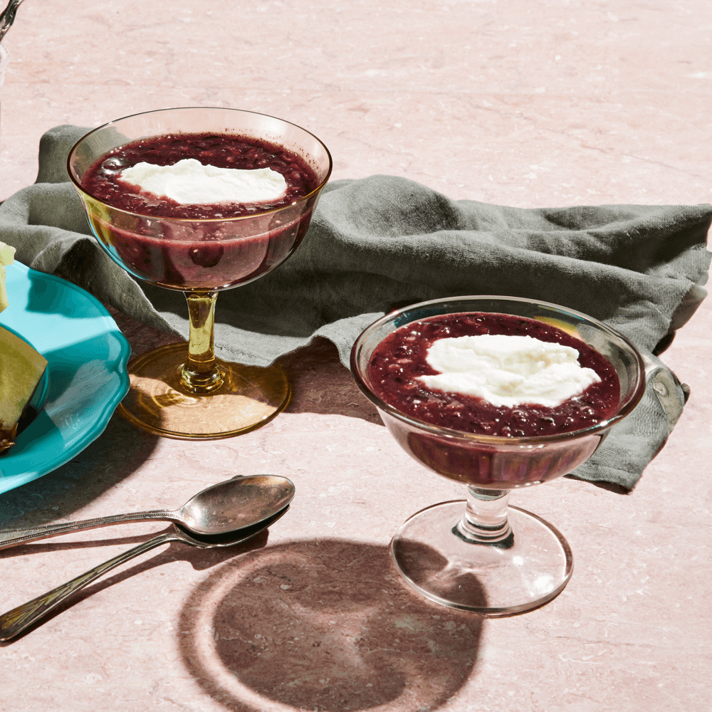 Tropical Coconut Black Rice Pudding | Creamy Dessert Cup – IKU